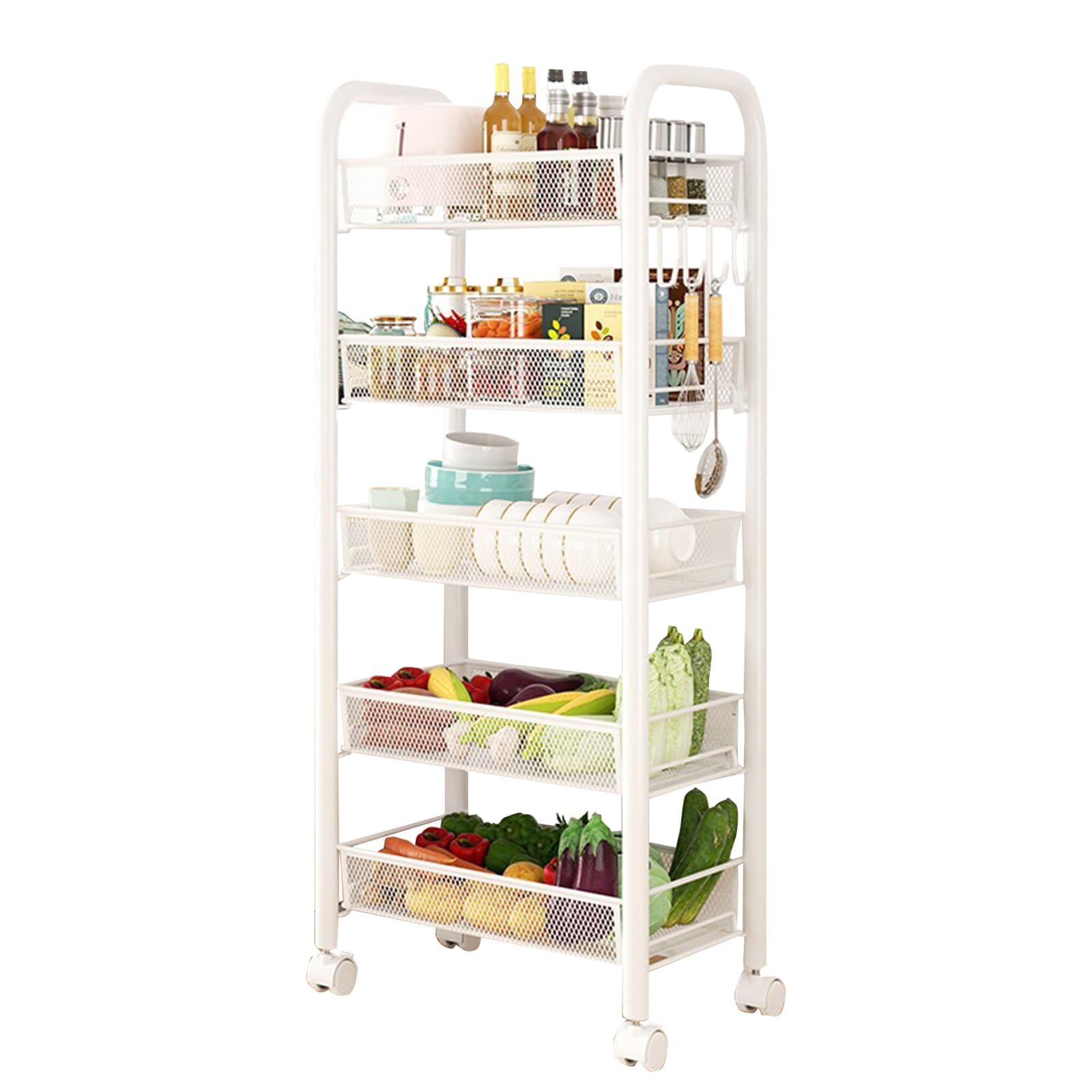 5 Tier Rolling Cart